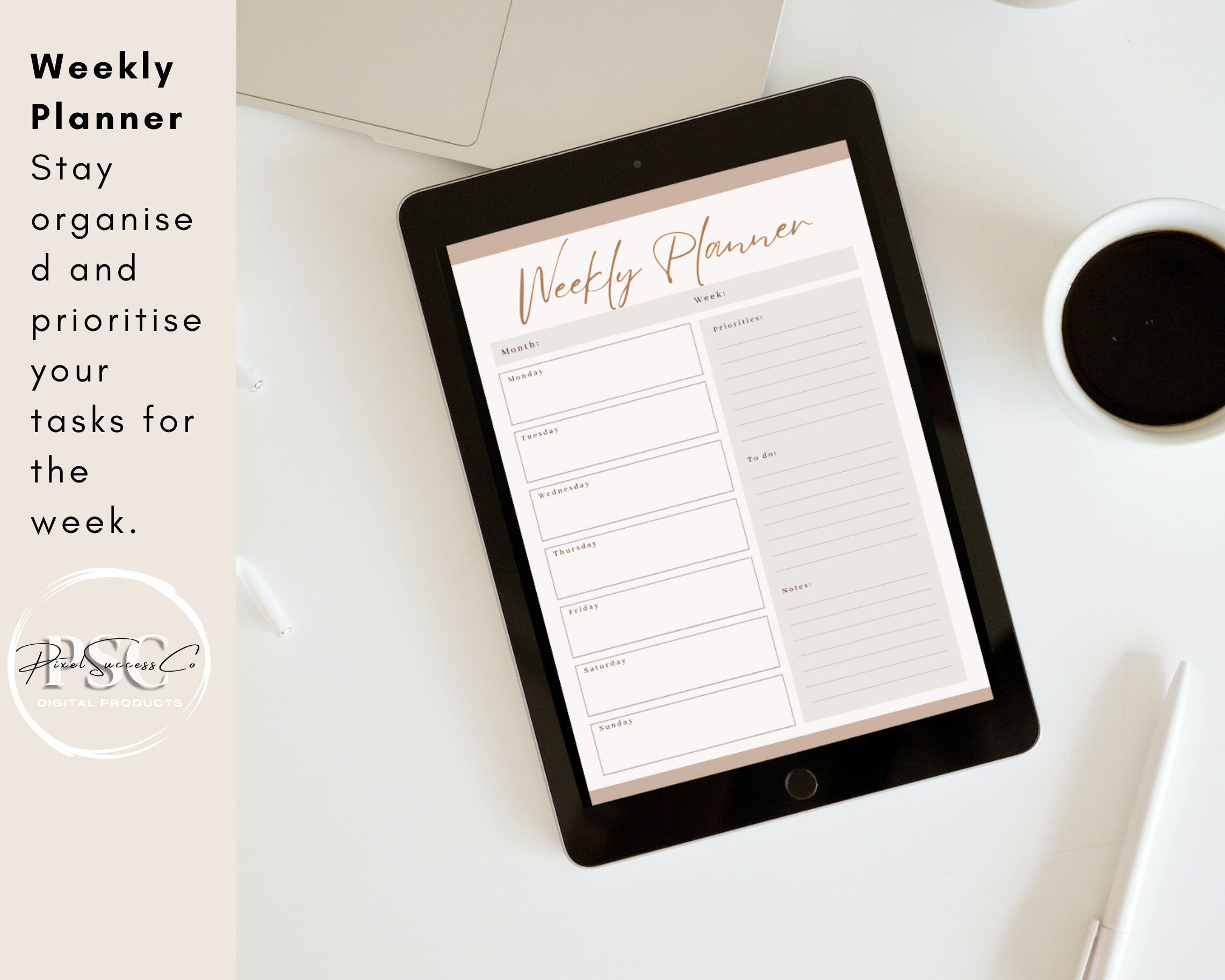 Printable Weekly Health and Fitness Planner, Instant Download PDF ...