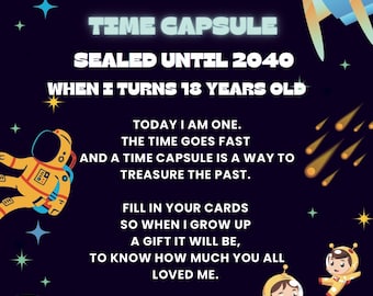 Time Capsule Invite INSTANT DOWNLOAD Time Capsule Opening Invitation ...