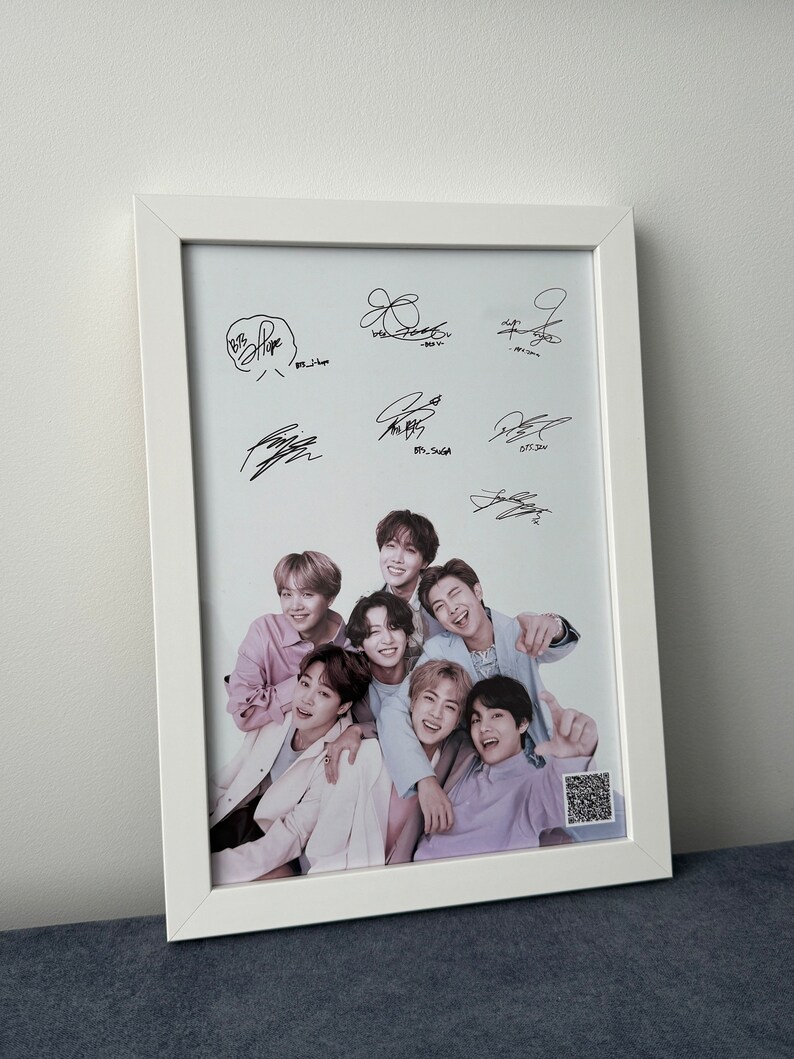 BTS Live Digital Poster With Autographs, BTS Digital Art, Bts Augmented ...