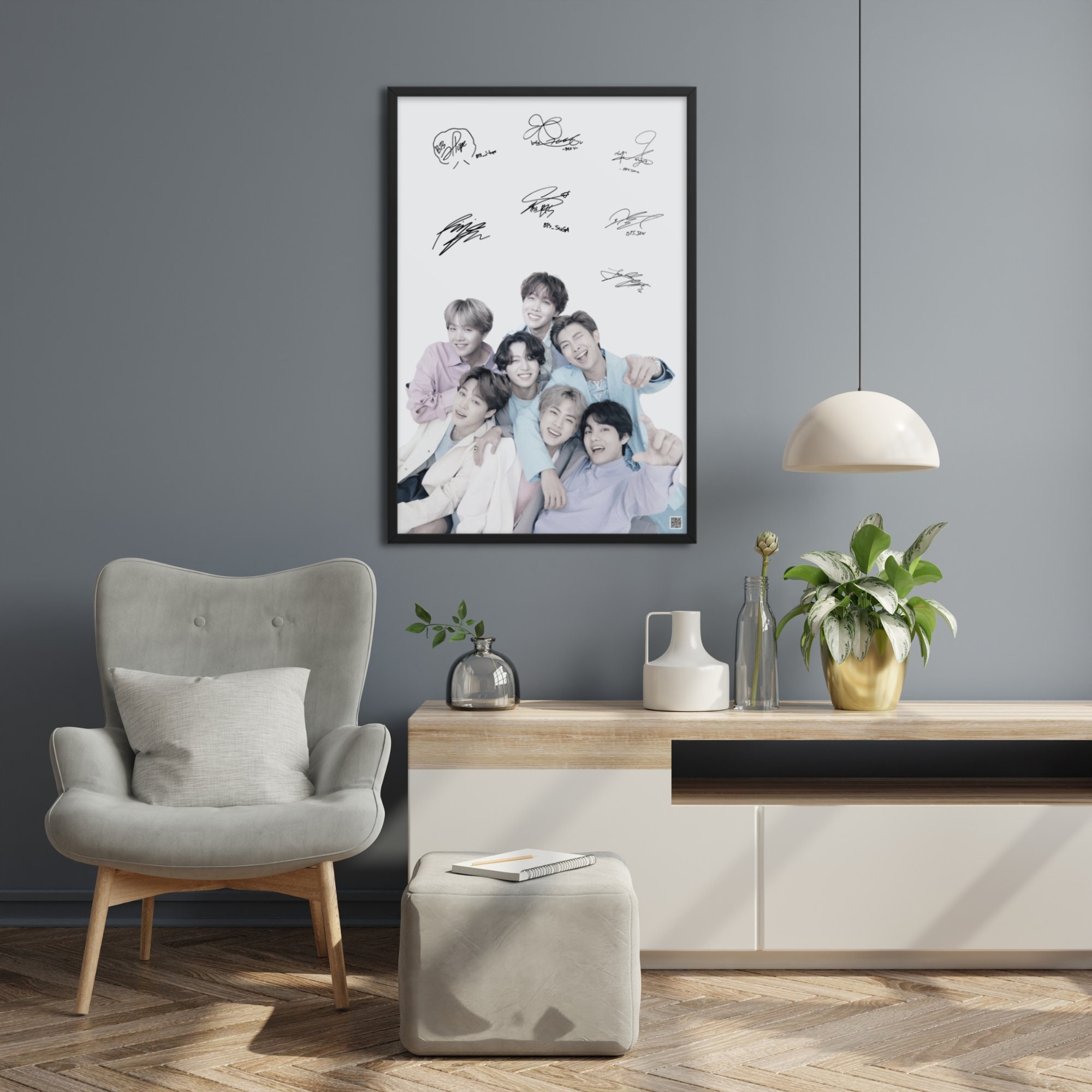 BTS Live Digital Poster With Autographs, BTS Digital Art, Bts Augmented ...