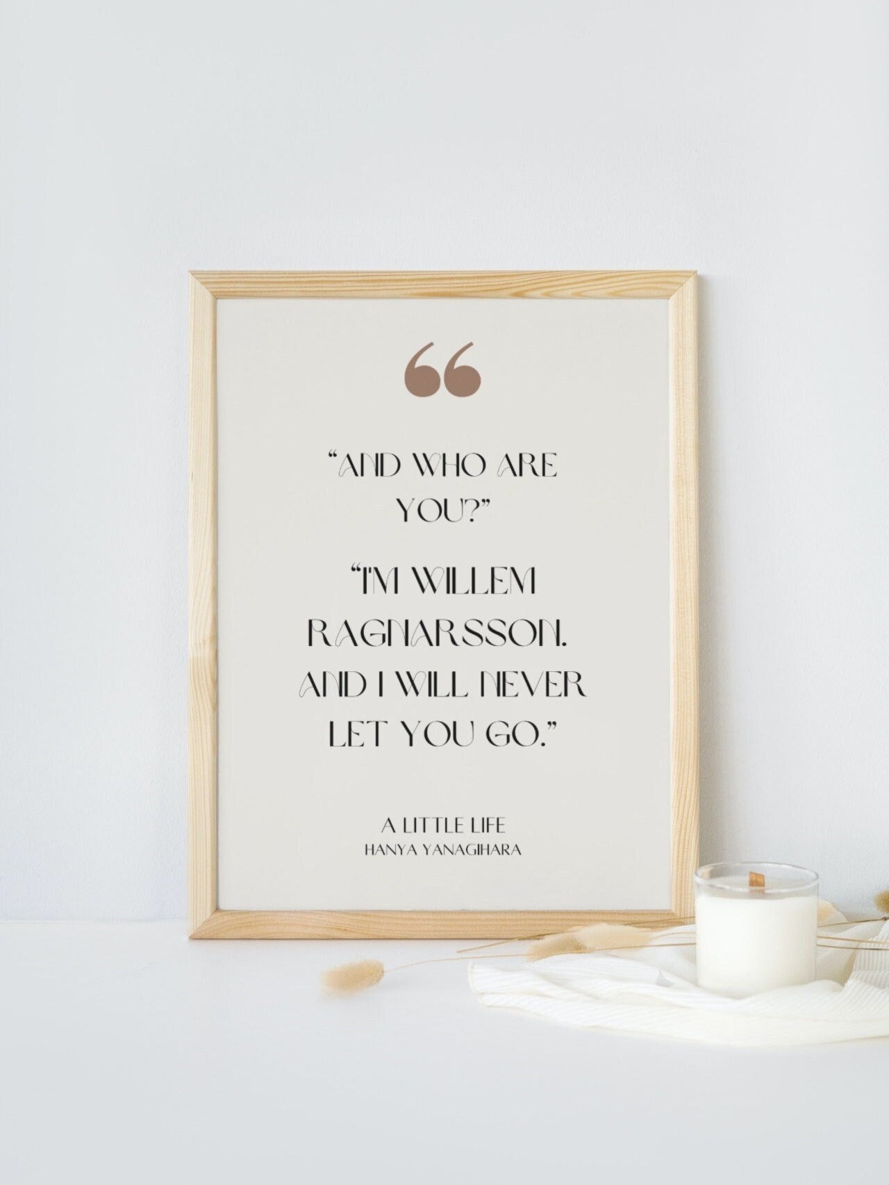I'm Willem Ragnarsson A Little Life Quote Hanya - Etsy