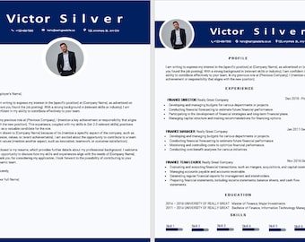 CV and Cover Letter TEMPLATE - EDITABLE Resume Word Document ...