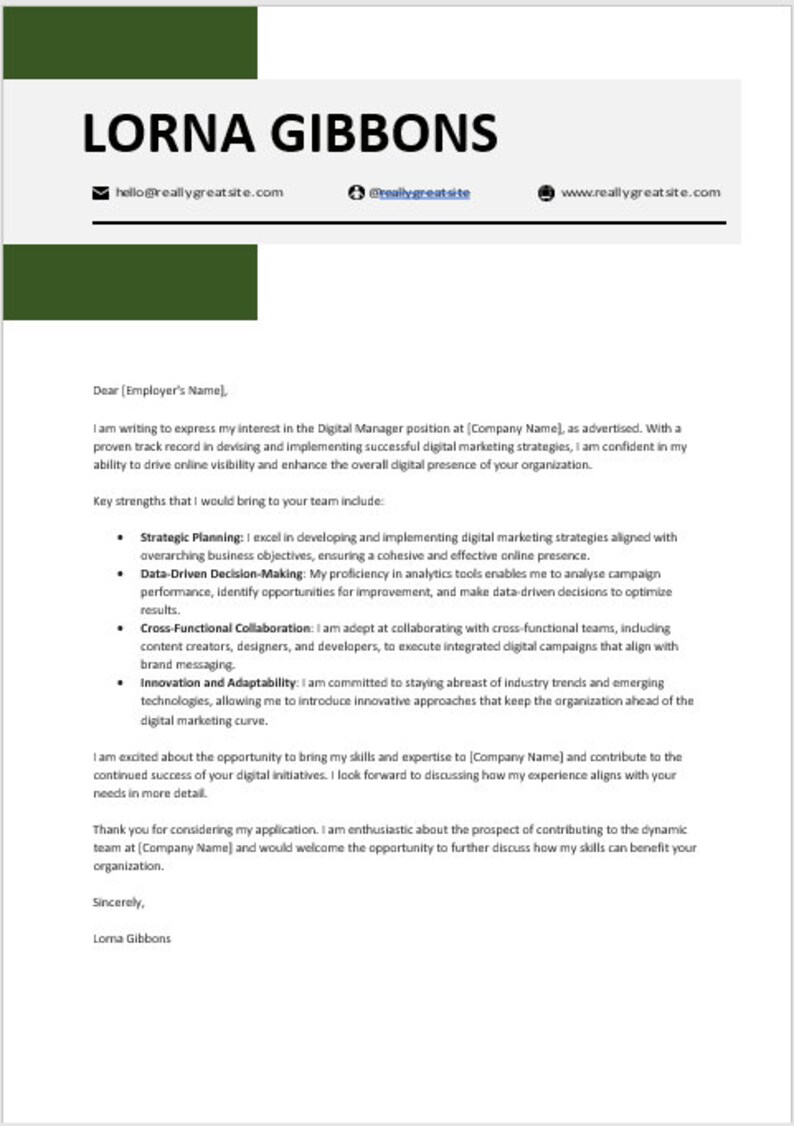 CV and Cover Letter TEMPLATE EDITABLE Resume Word Document. Curriculum ...