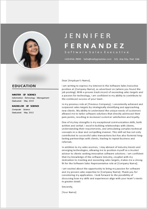 CV and Cover Letter TEMPLATE - EDITABLE Resume Word Document ...