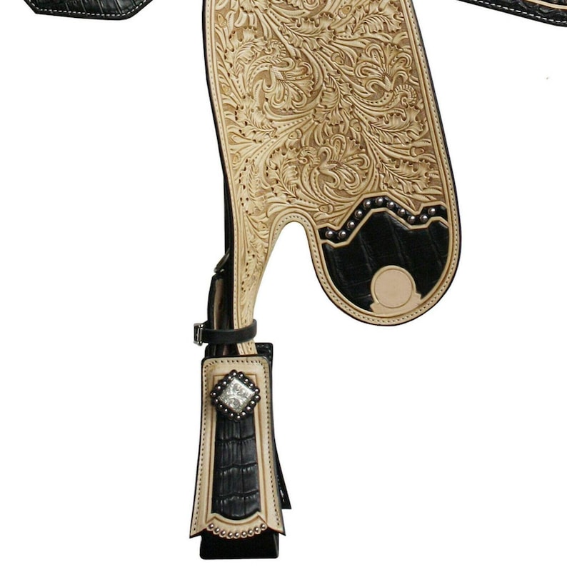 21 Inch Western Show Saddle Light Leather Hand Tooling Engraved Silver ...