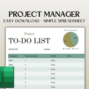 Project to Do List With Progress Tracker - Etsy