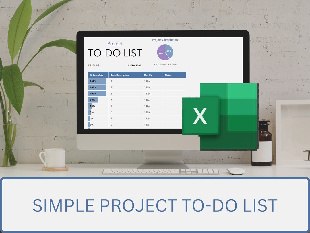 Project to Do List With Progress Tracker - Etsy