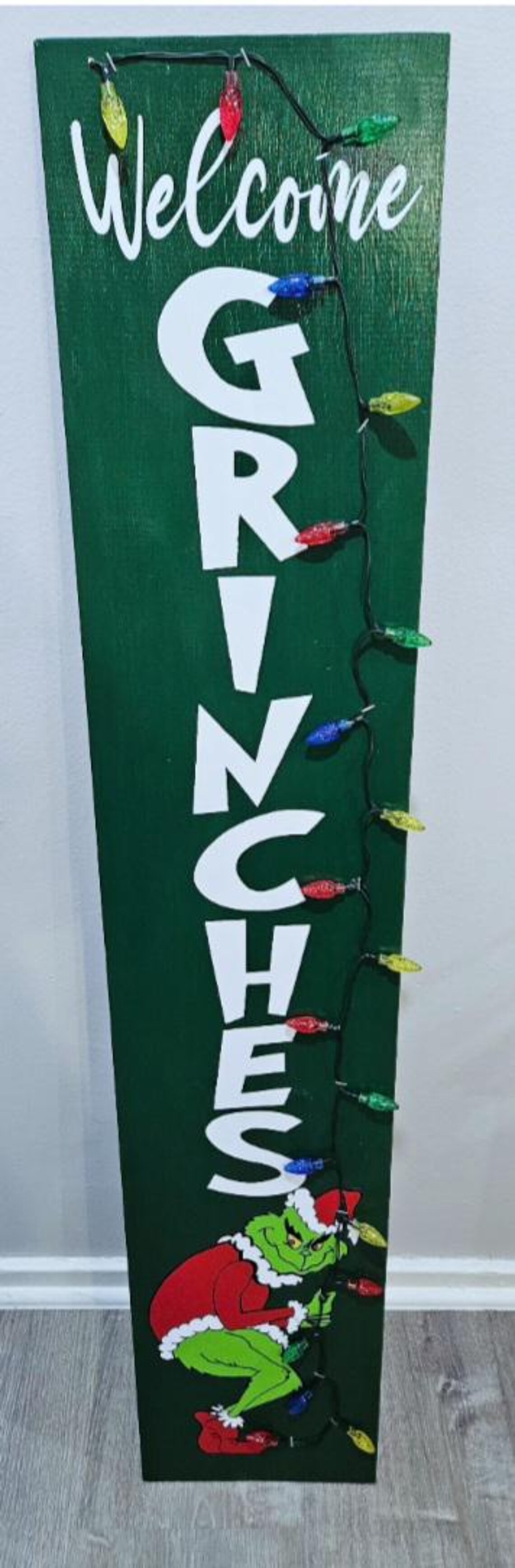 Grinch Welcome Sign - Etsy