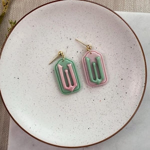 W Wicked Inspired Earrings Handmade From Polymer Clay - Etsy
