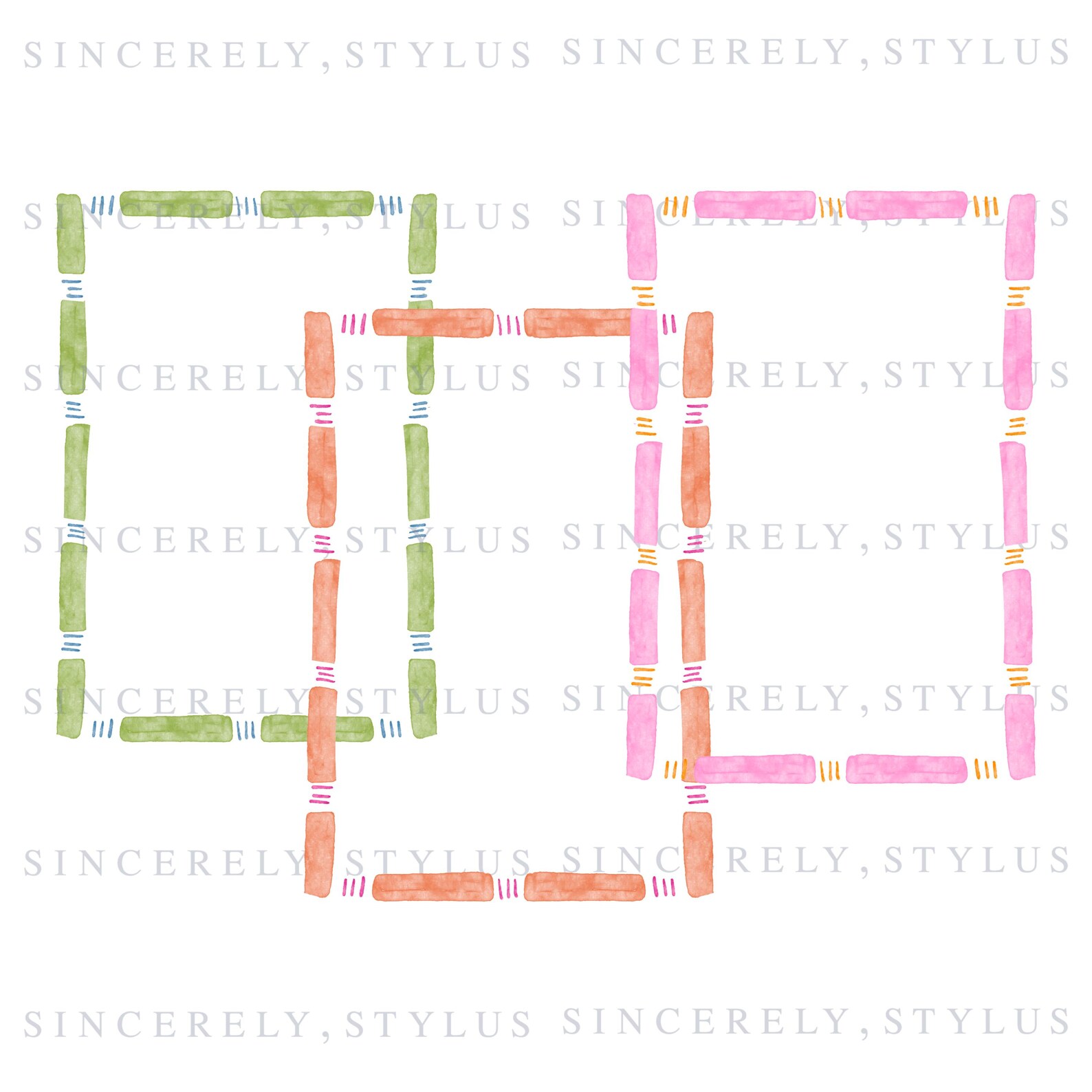 Watercolor Frame Clipart, 9 Watercolor Frames, Watercolor Borders - Etsy