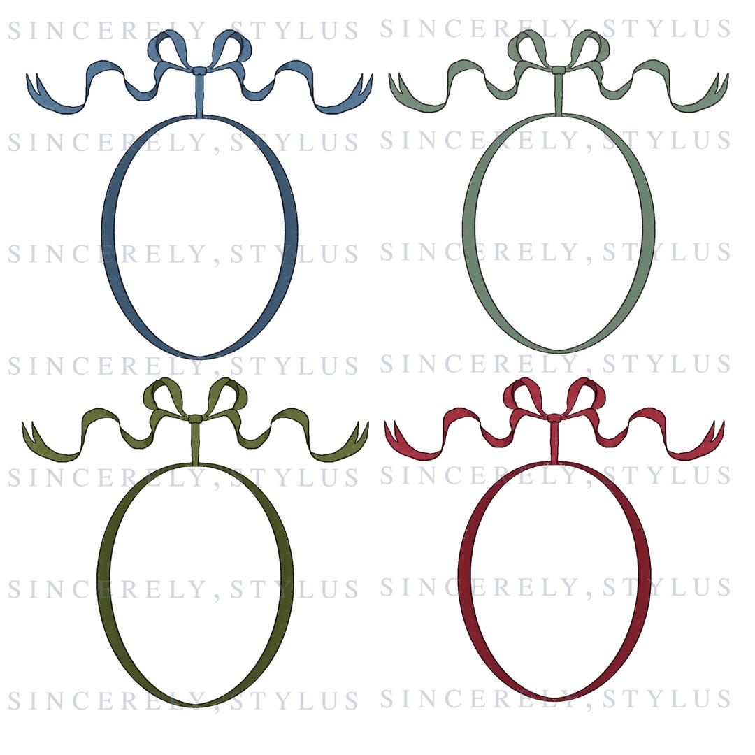 Oval Bow Frames - Etsy