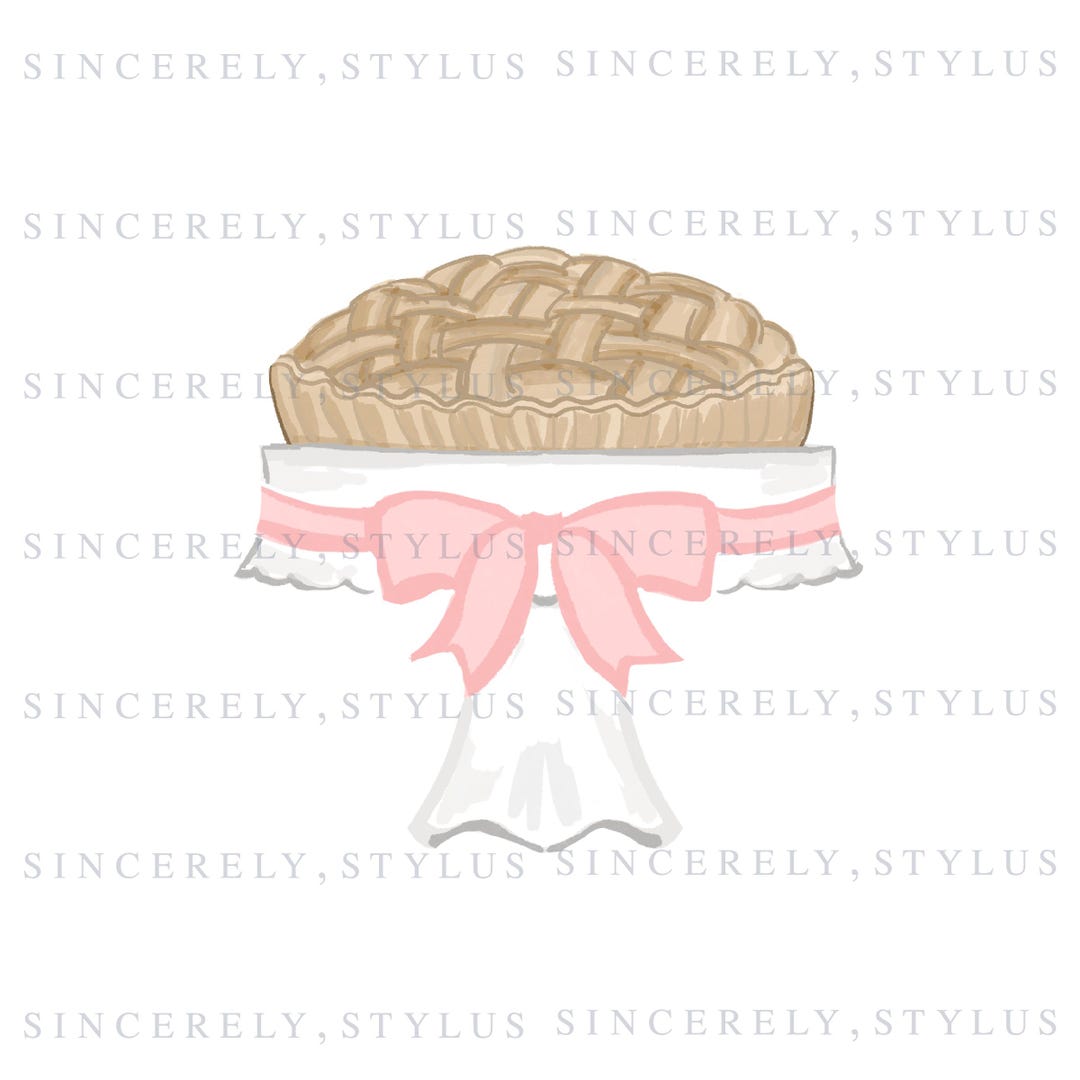 Hand Drawn Pie Digital Clip Art - Instant Download - Etsy