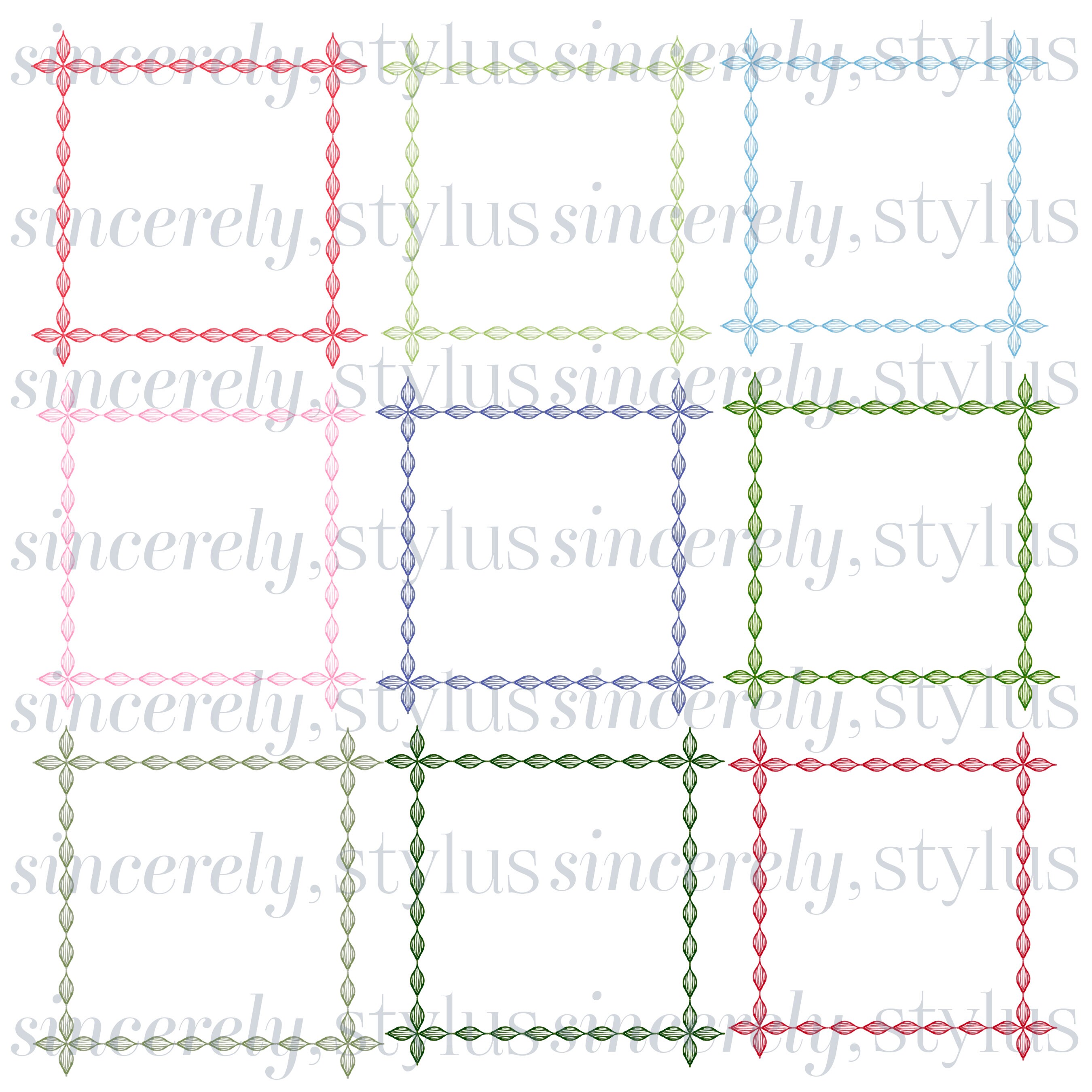 Hand Drawn Square Frames, Clipart Frames, Clipart - Etsy