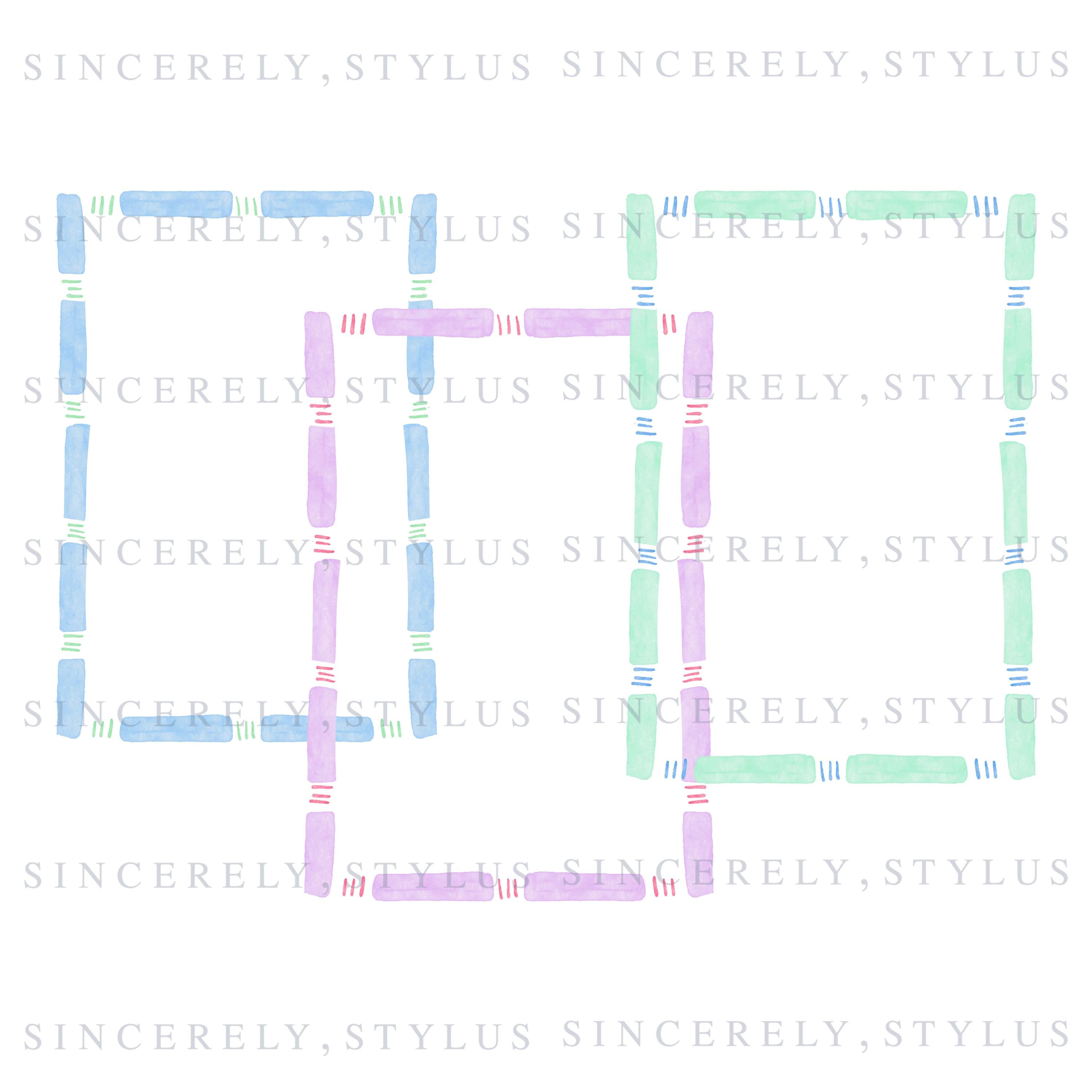 Watercolor Frame Clipart, 9 Watercolor Frames, Watercolor Borders - Etsy