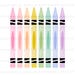 Pastel Crayons Clipart, Crayon Clipart - Etsy