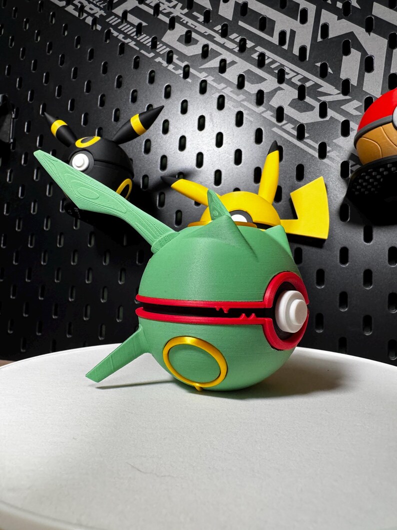 Rayquaza Pokeball | 3D Printed Pokémon Ball | Limited Edition Pokemon ...