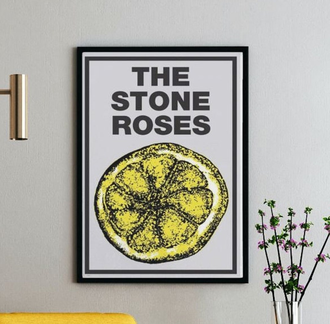 The Stone Roses Digital Print | Indie, Music, 90's, Ian Brown, Lemon ...