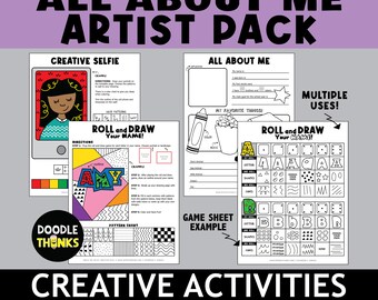 Easter Roll and Draw Game Spring Dice Drawing Activity for Kids BUNDLE ...