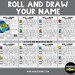 Roll and Draw Your Name or Word Drawing Game | Alphabet Fun ...