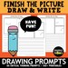 Think OUTSIDE the Box Drawing Prompts ORIGINAL Set | Doodle Challenge ...