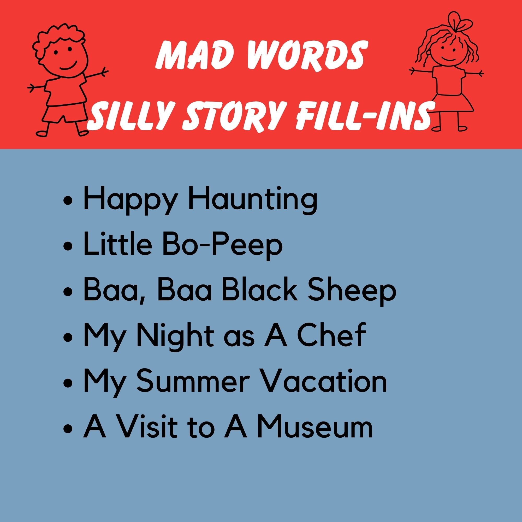MAD WORDS Silly Story Fill-ins: Unleash Imagination Boost Grammar ...