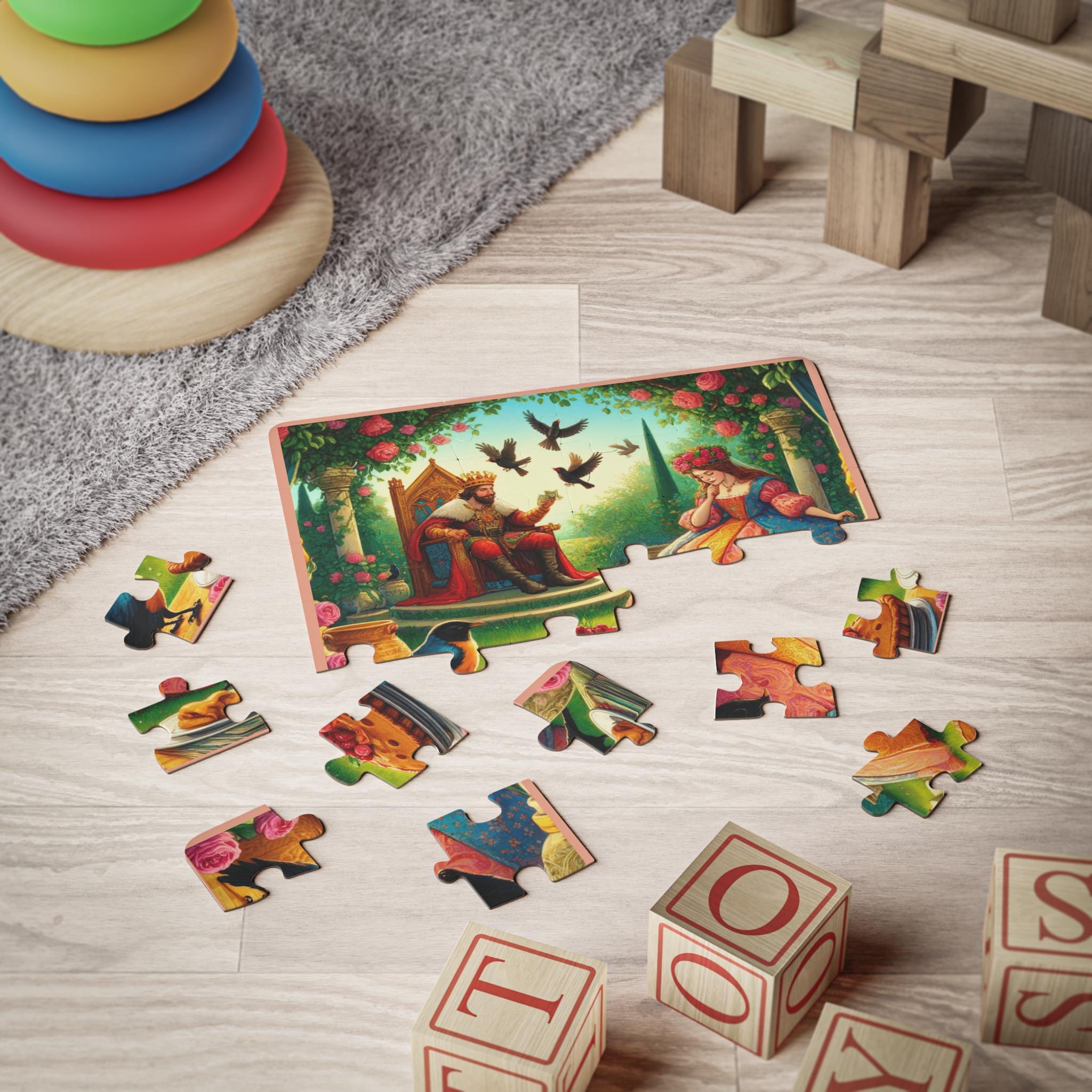 Kids' Puzzle, 30-piece Sing a Song of Sixpence Nursery Rhyme ...