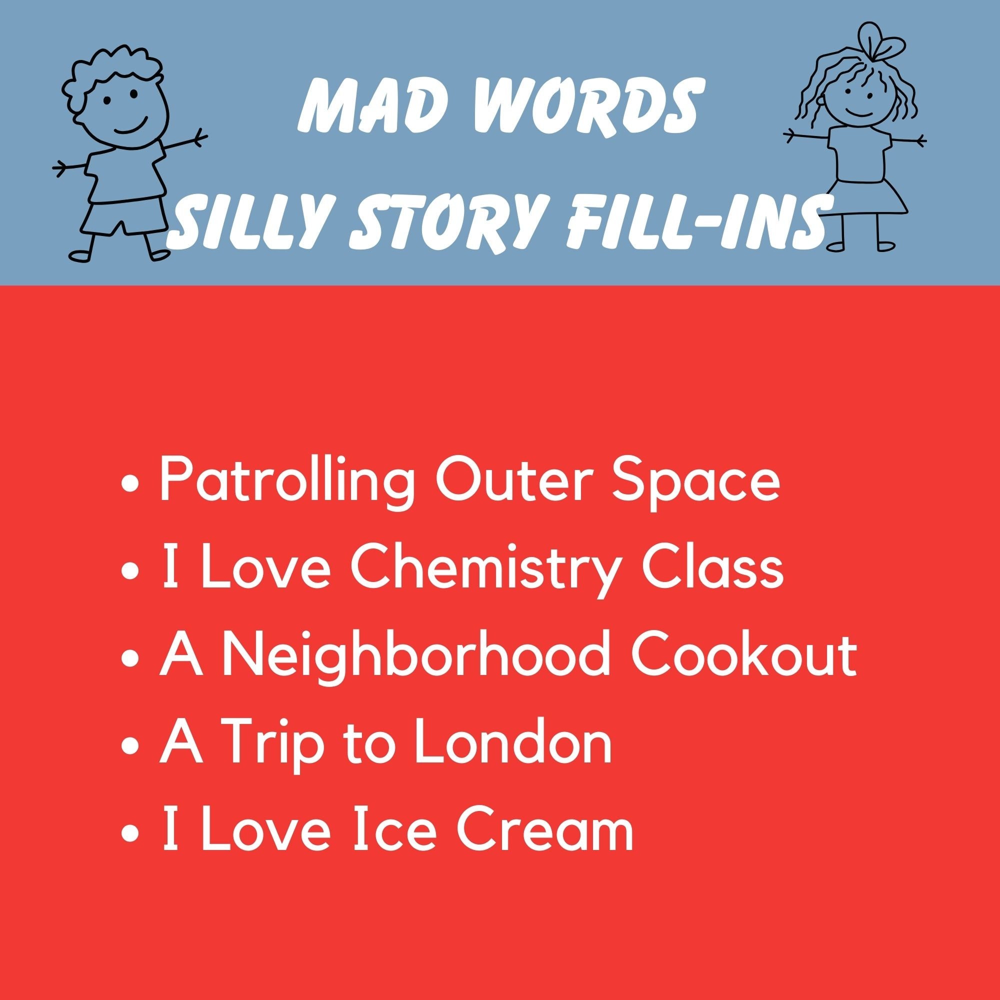 MAD WORDS Silly Story Fill-ins: Unleash Imagination Boost Grammar ...