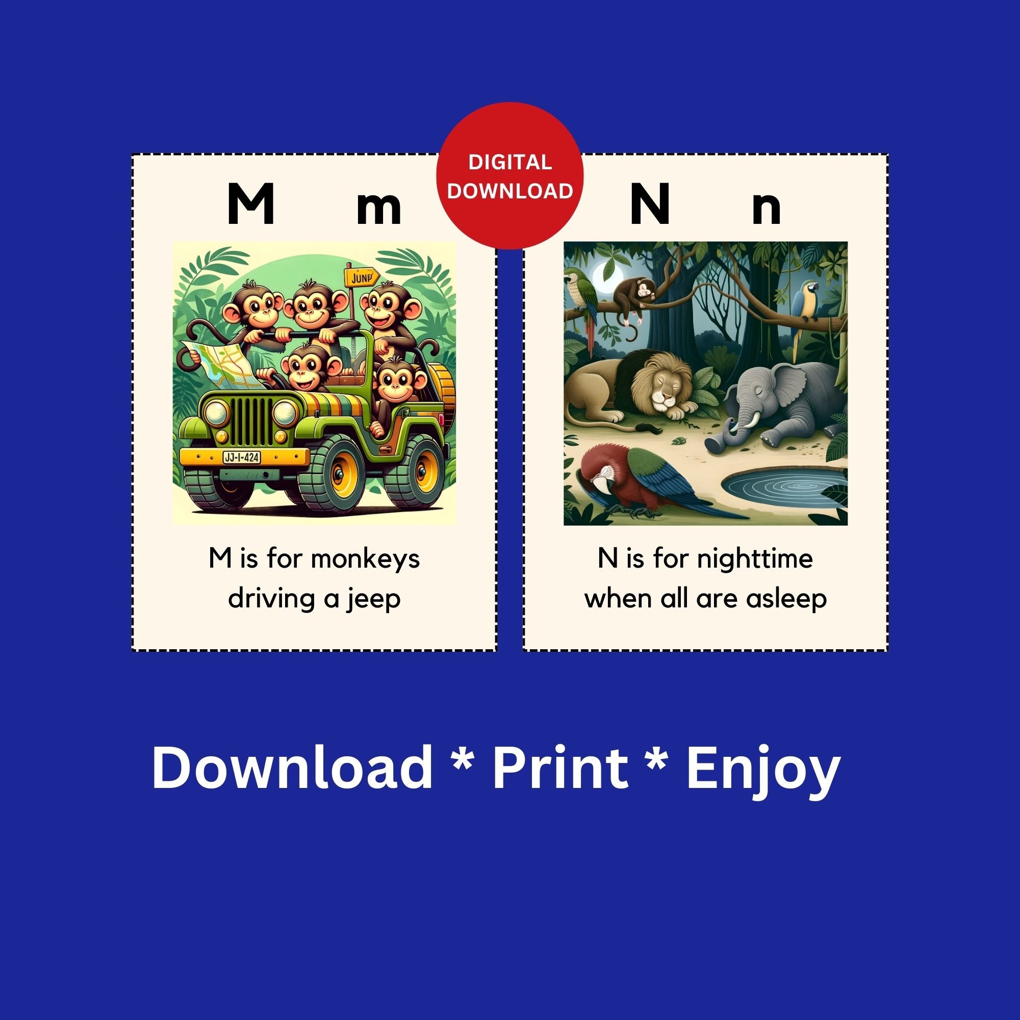 Vibrant Flashcards for Engaging Learning Elegant Rhyming Alphabet ...