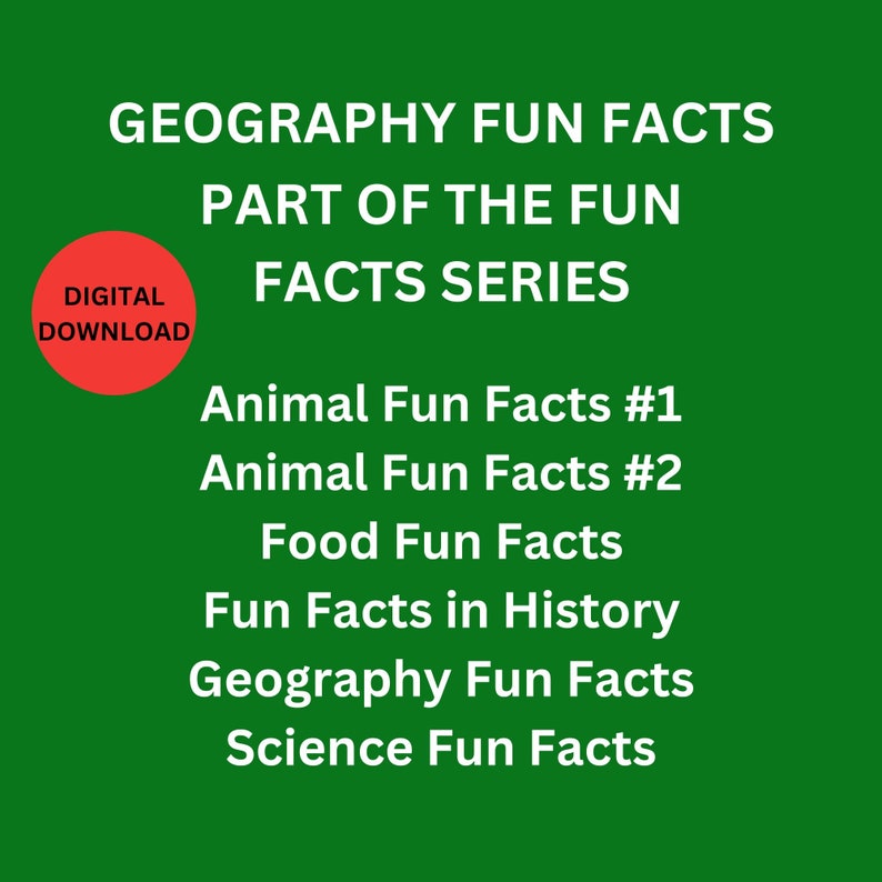 Explore the World With These Fun Geography Flashcards Digital Download ...