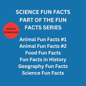 FUN FACTS FLASHCARDS All About Science Botany Anatomy Chemistry Physics ...