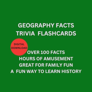 Explore the World With These Fun Geography Flashcards Digital Download ...