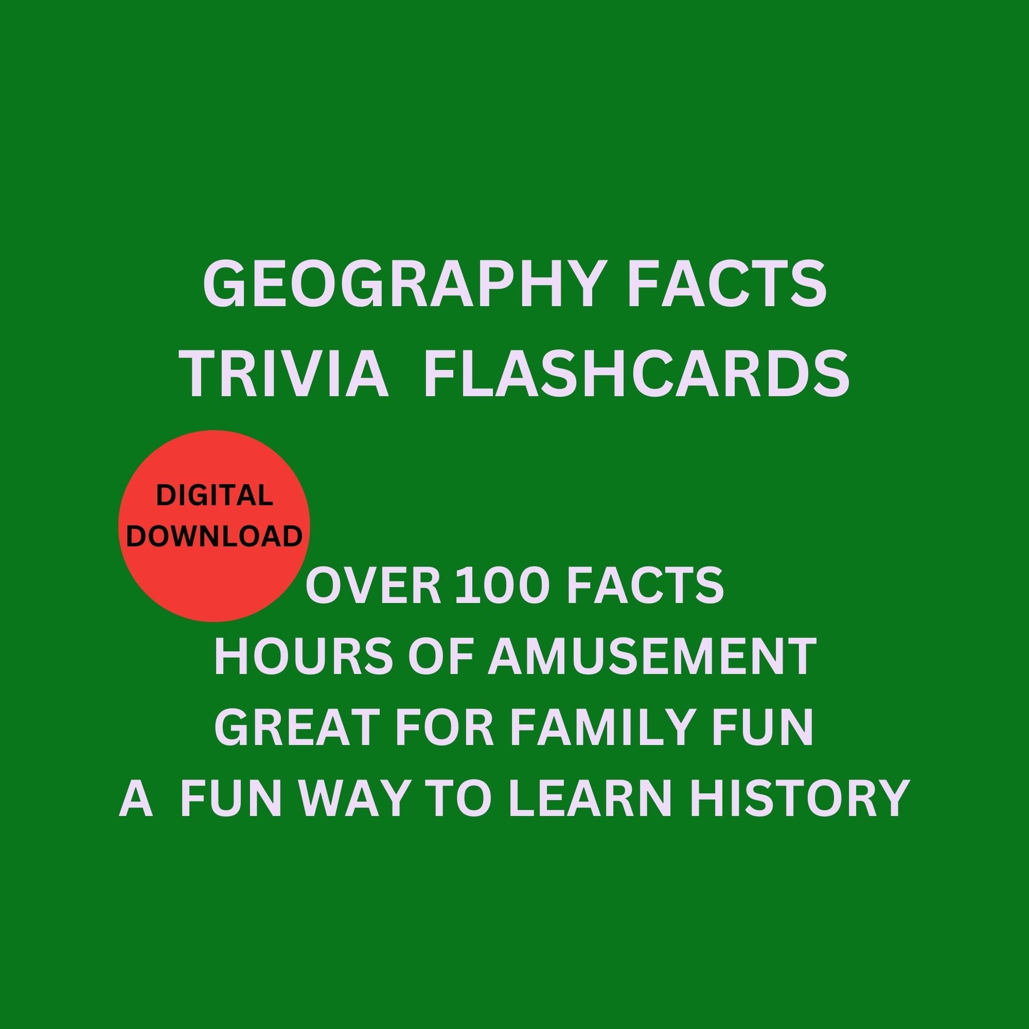 Explore the World With These Fun Geography Flashcards Digital Download ...