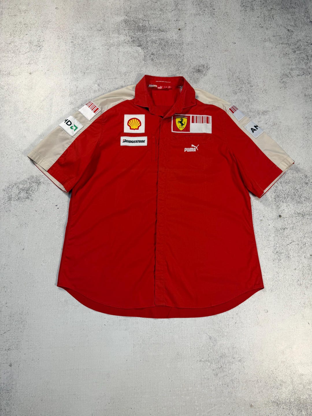Puma Ferrari Vintage 2007 Kimi Raikkonen Racing F1 Team Red Button ...
