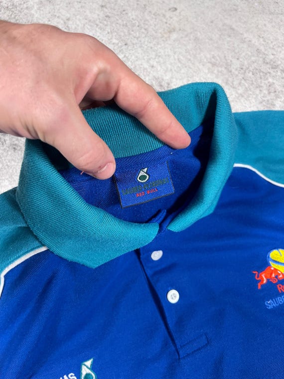 Red Bull Sauber Petronas Men's Vintage 90s' Polo T-sh… - Gem