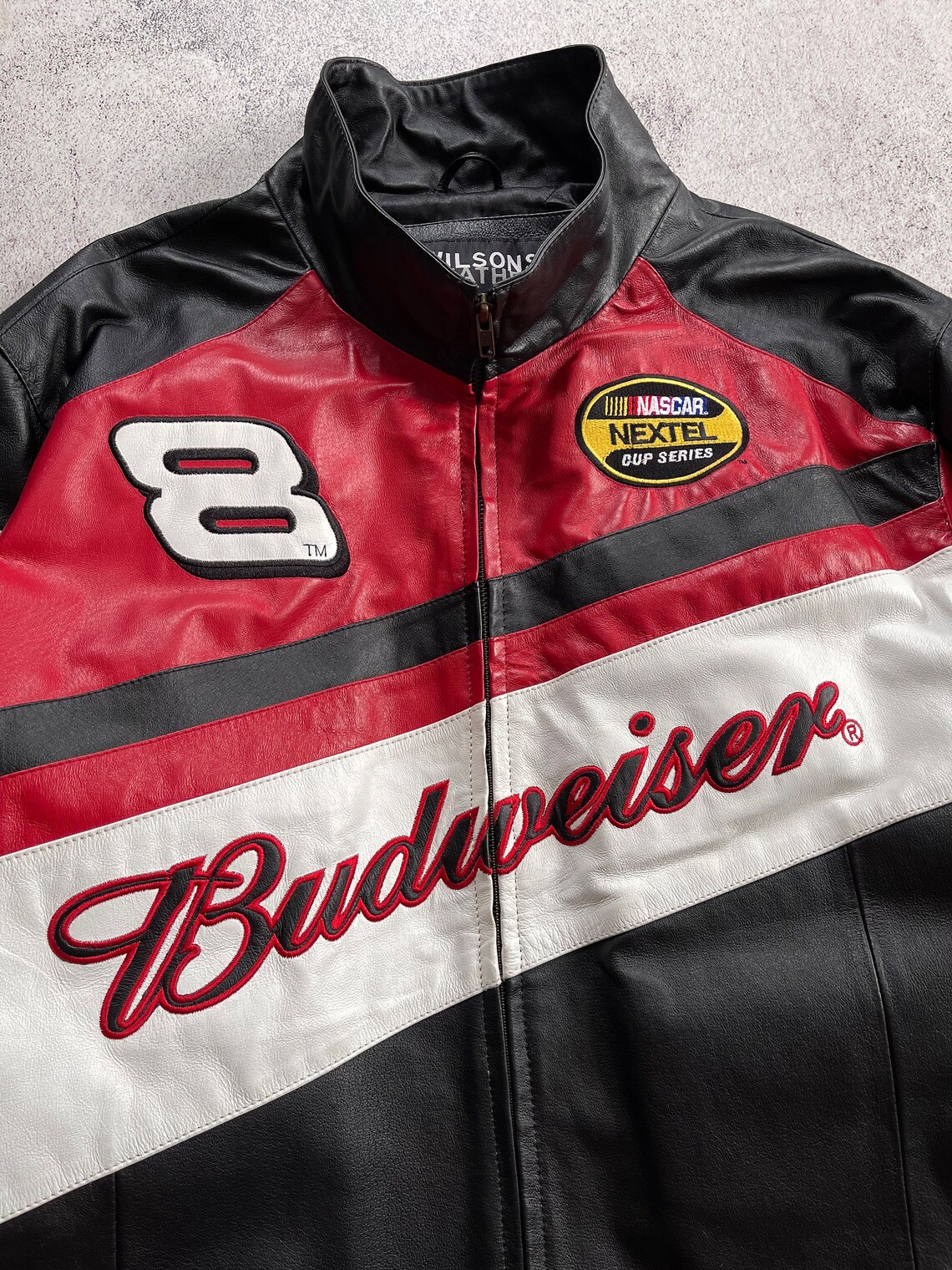 Wilsons Leather Chase Nascar Dale Earnhardt 8 Budweiser Rare Racing ...