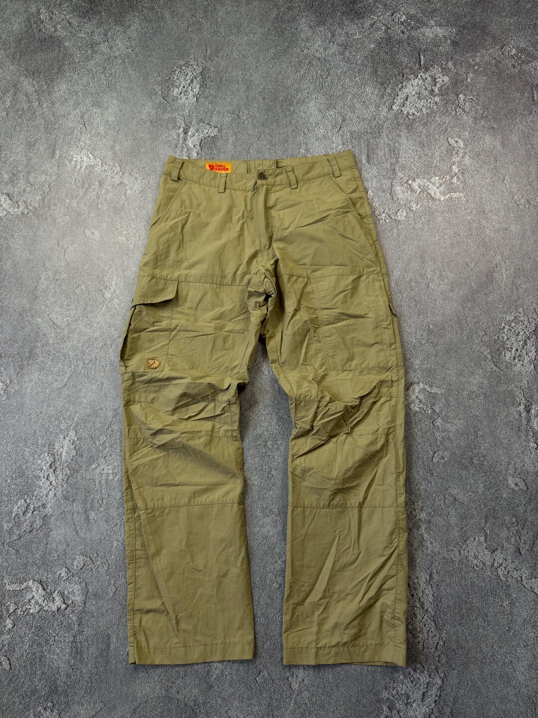 Fjallraven Men's Khaki Karl MT Trousers Cargo Pants Hiking Outdoor Sz ...