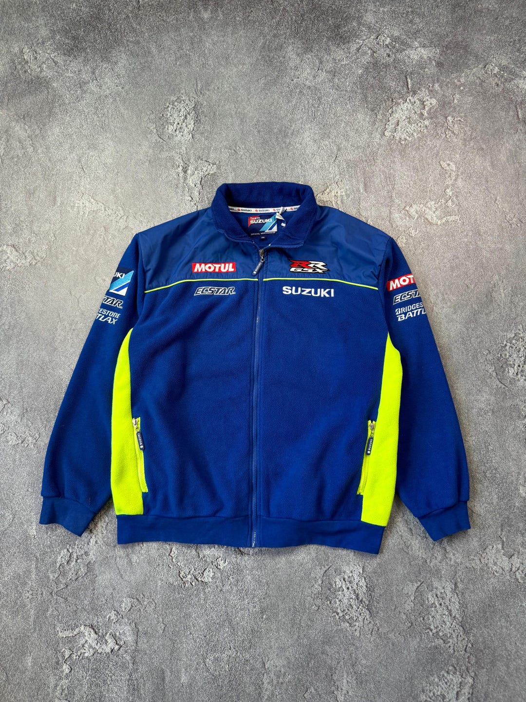 Suzuki Escstar Fleece Jacket Moto GP Team Mens XL Blue Full Zip GSX Biker Racing - Etsy