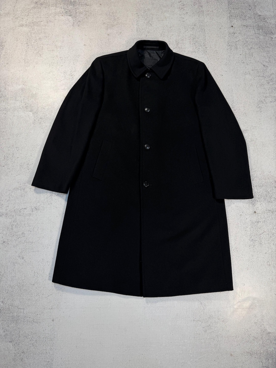 ERES Men's 100% Cashmere Coat Black Clasic Overcoat Jacket Size 56 - Etsy