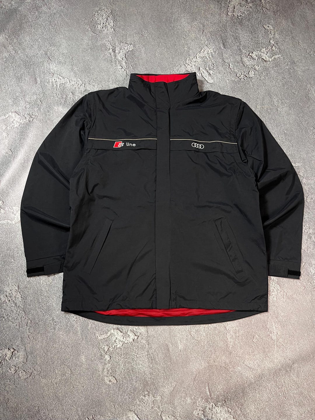 Audi Sports S-line Men's 2 in 1 Nylon Jacket / Vest F1 Racing ...