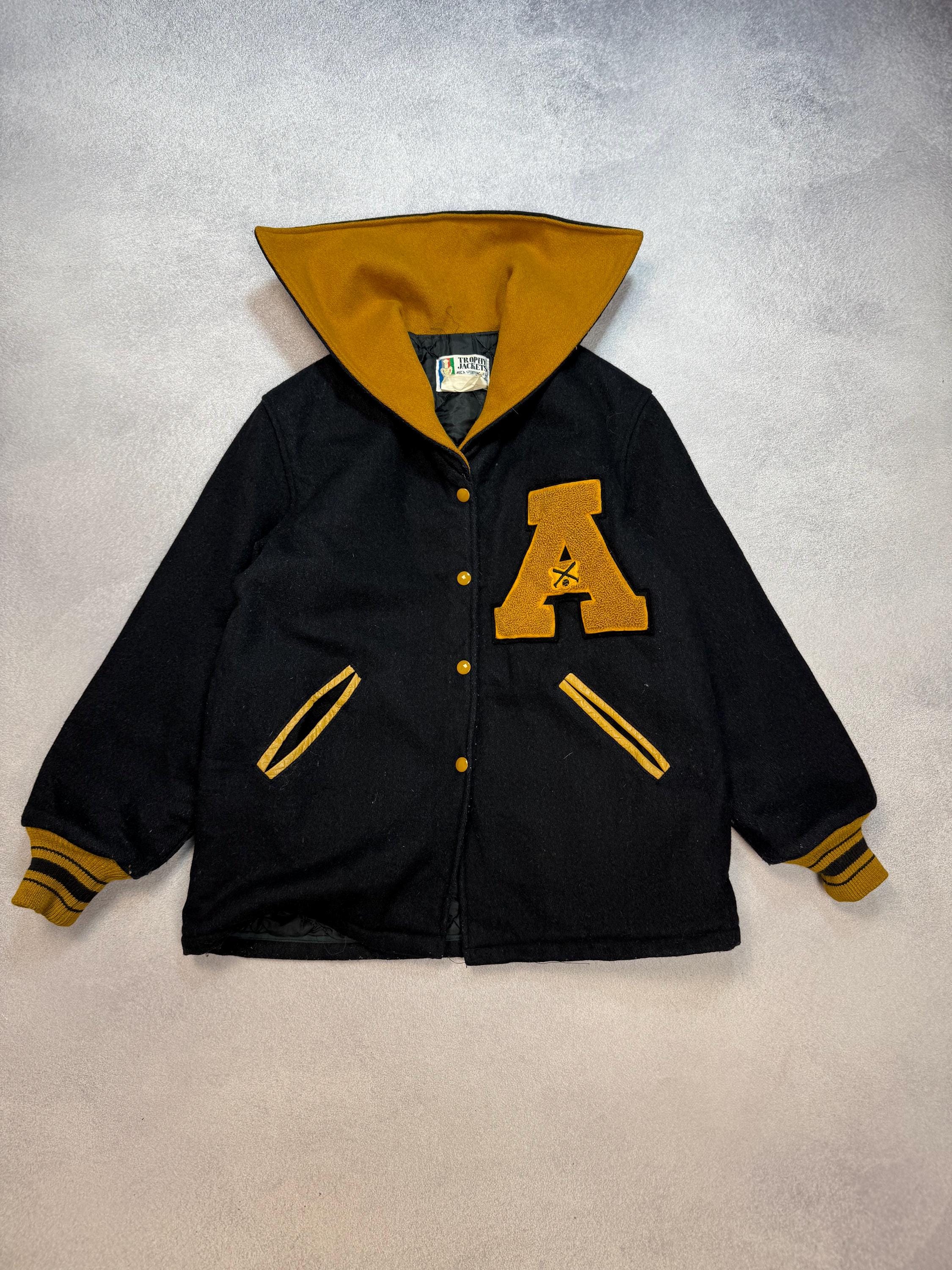 Vintage 60s Antique Trophy Jackets Bomber Varsity Litterman Baseball ...