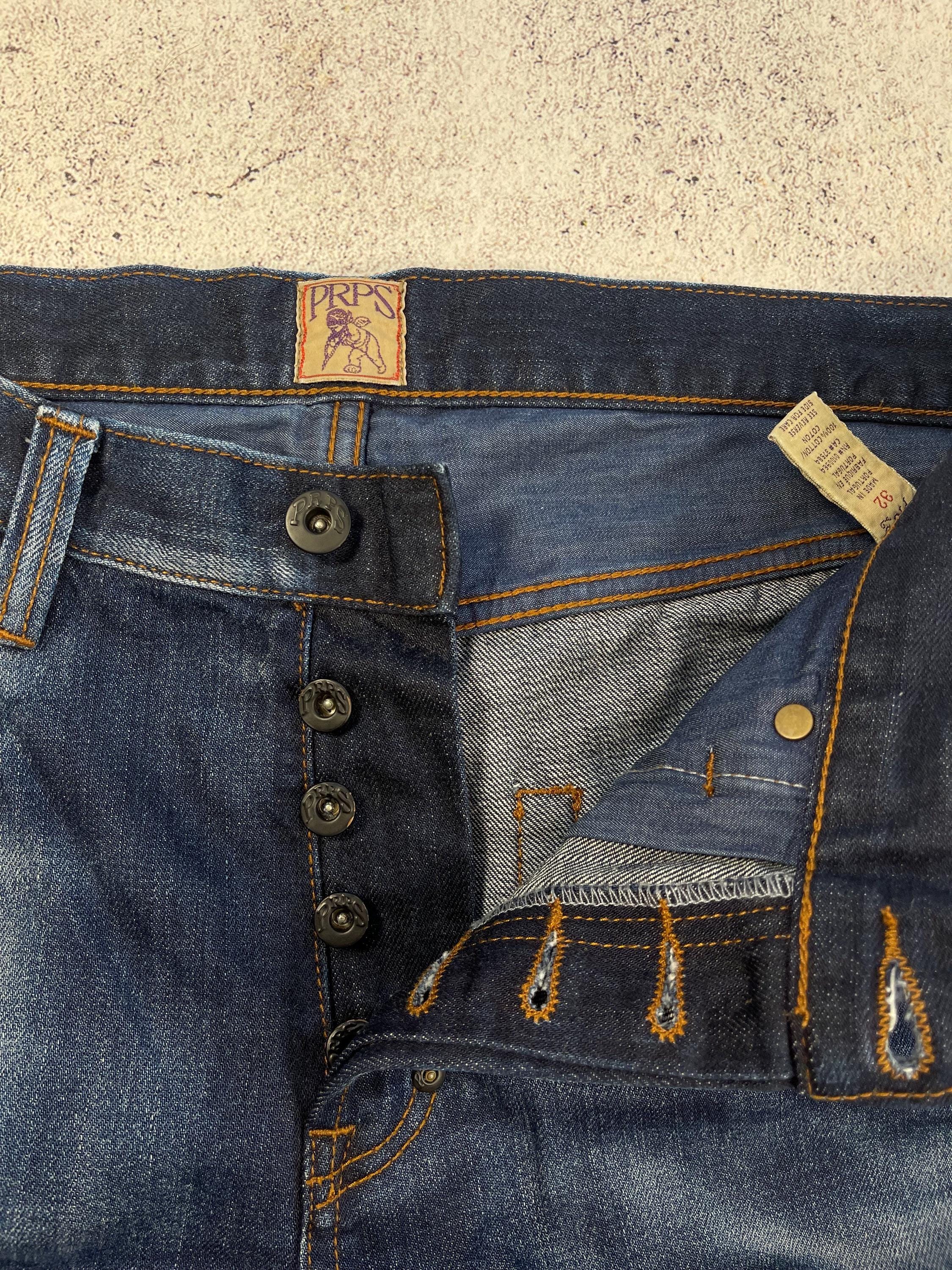 Vintage Prps Men's Denim Blue Paint Splatter Jeans Distressed Pants Size 32 - Etsy