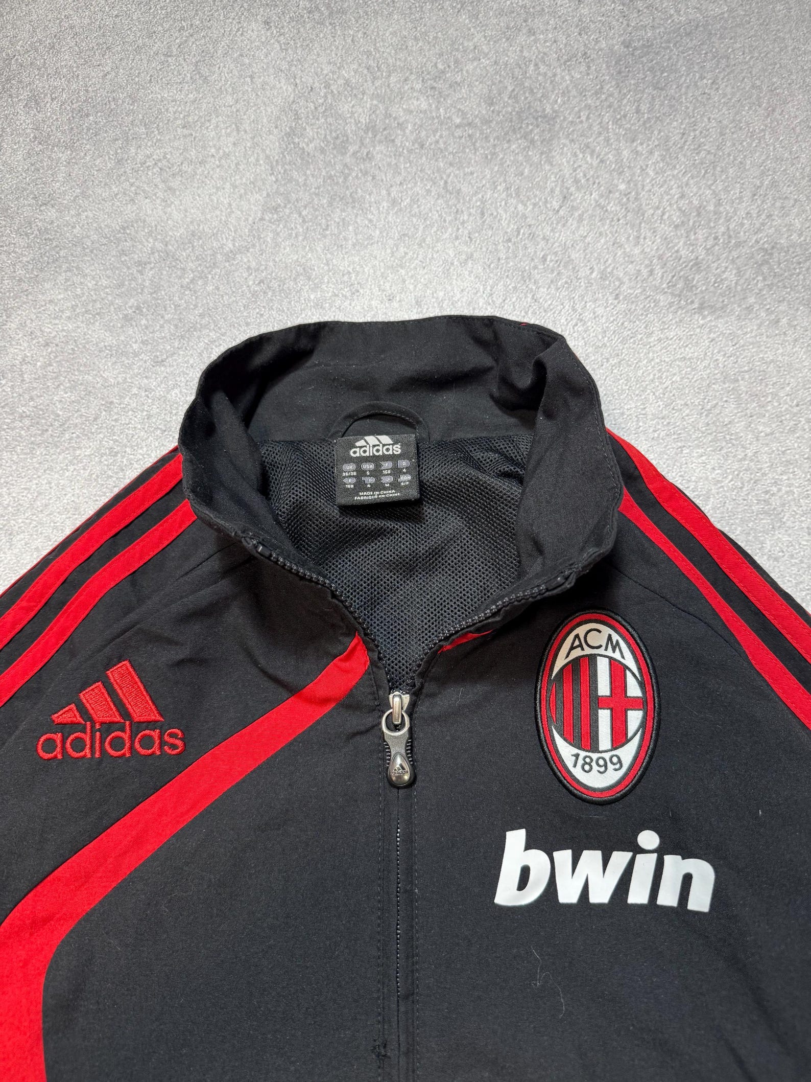 Vintage Adidas AC Milan Footbal Track Jacket Soccer 2009/10 Maglia ...