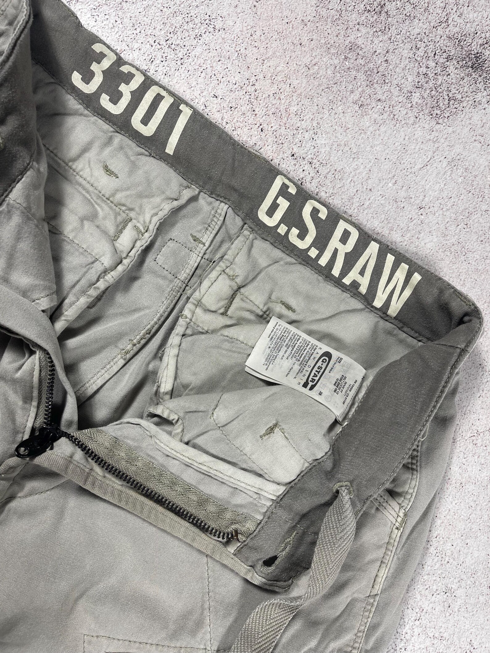 G-star Raw Rovic Pt Belt Loose Men's Vintage Cargo Multipocket Gray ...