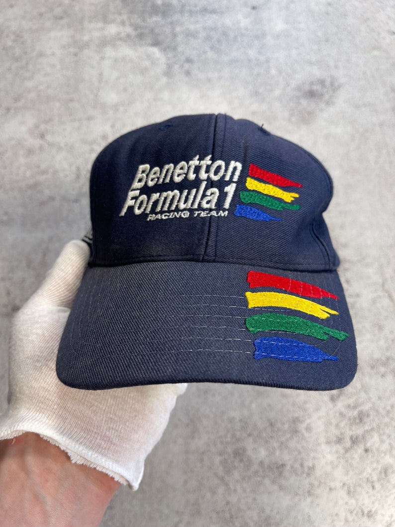 Benetton Formula 1 Racing Team Renault Vintage Cap Embroidered Snapback ...