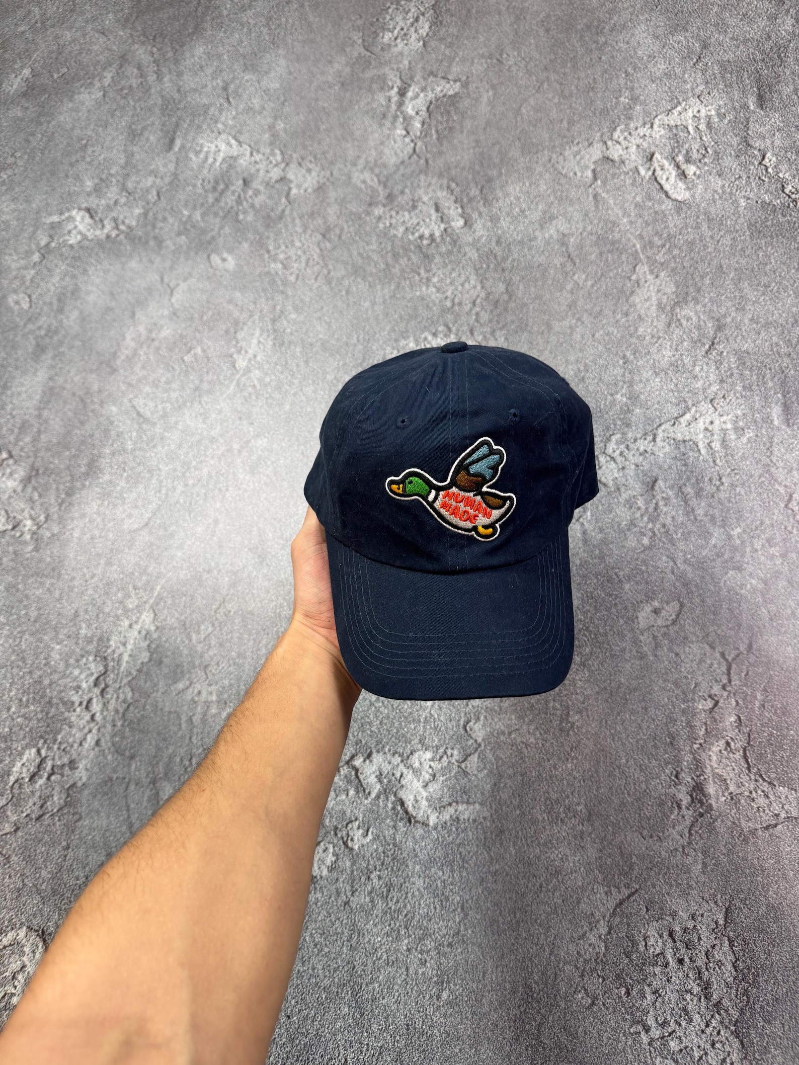Mens Human Made Japanese Baseball Navy Duck Logo Hat Cap ONE SIZE RARE ...