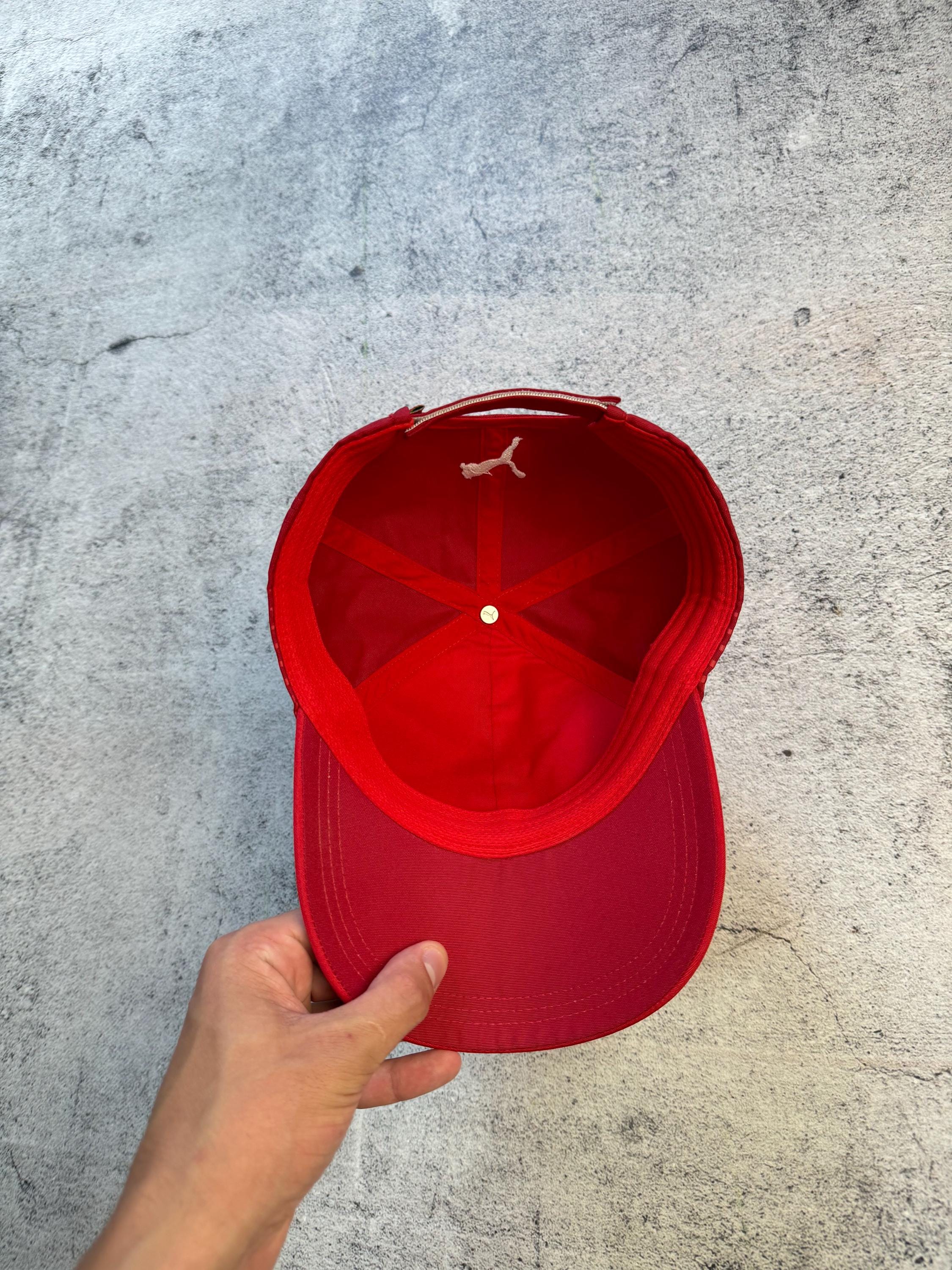 Scuderia Ferrari X Puma Adult's Red Logo Print Baseball Cap Hat Size ...