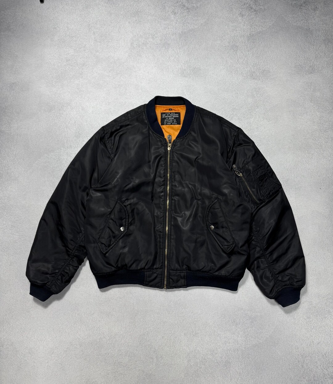 Vintage Rare 80s Type B-3 Flyers USA Bomber Reversible Jacket MA-1 ...