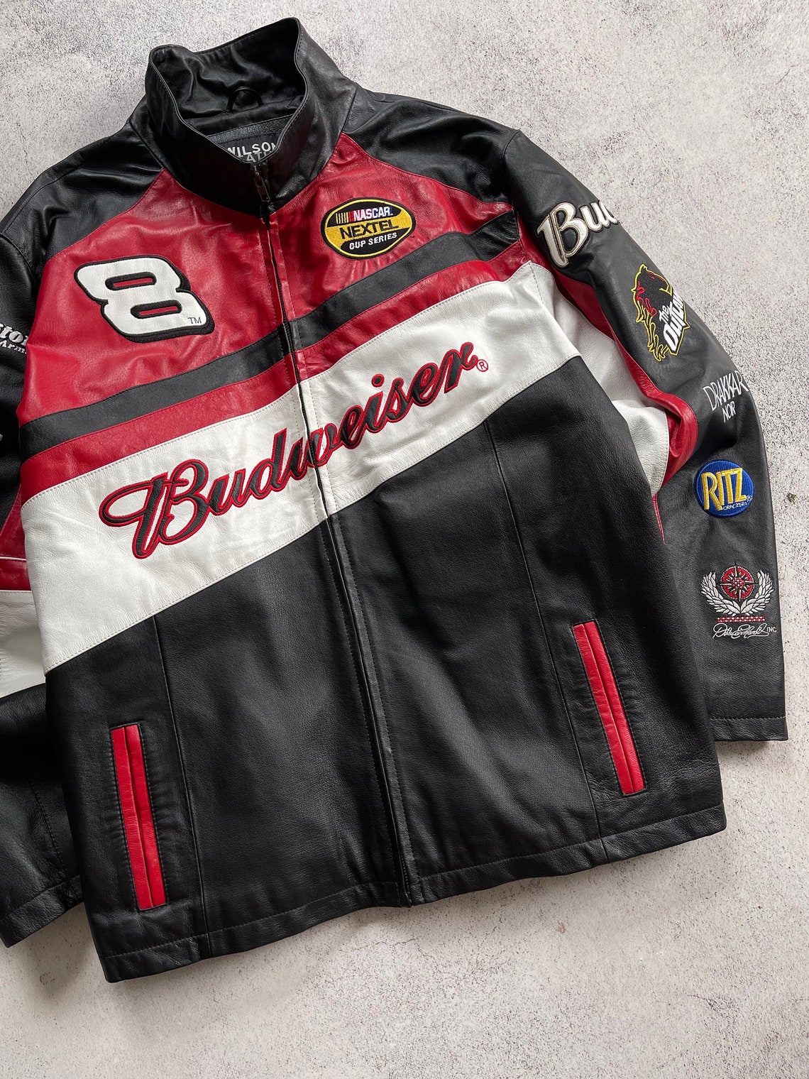 Wilsons Leather Chase Nascar Dale Earnhardt 8 Budweiser Rare Racing ...