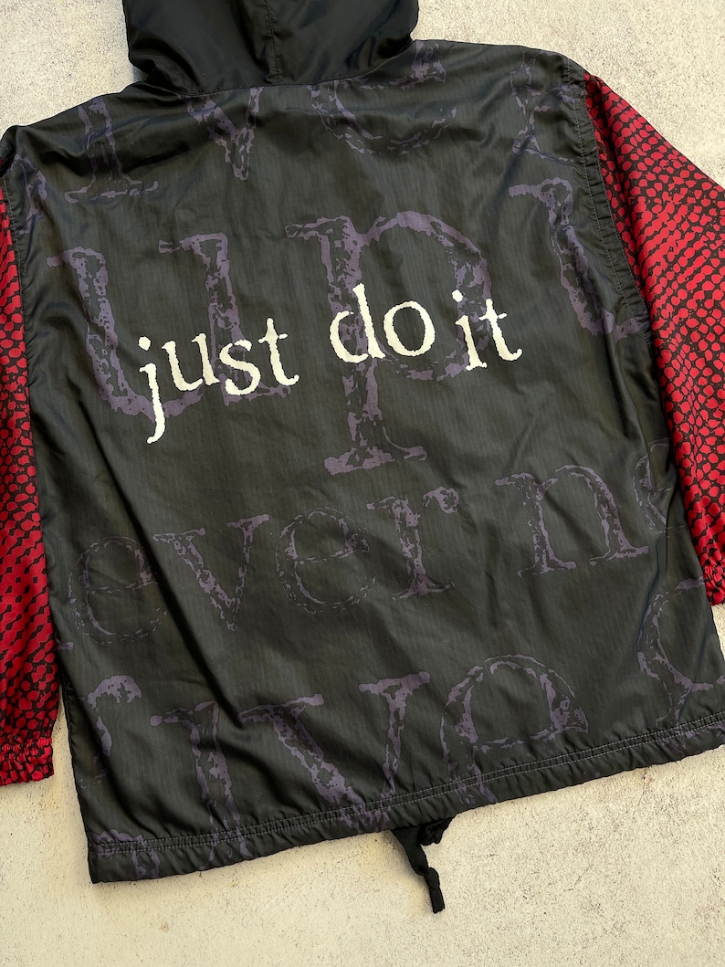 Nike Just Do It Vintage Men's Nylon Tracksuit Jacket/pants Rare Size S ...