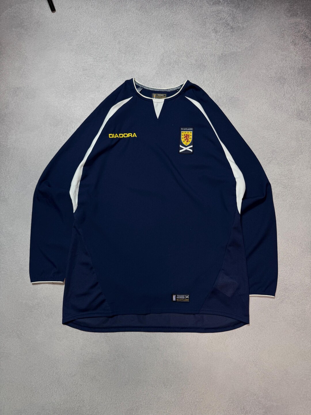 Diadora Scotland 2003/05 Long Sleeve Jersey Home Kit Mens Size M ...